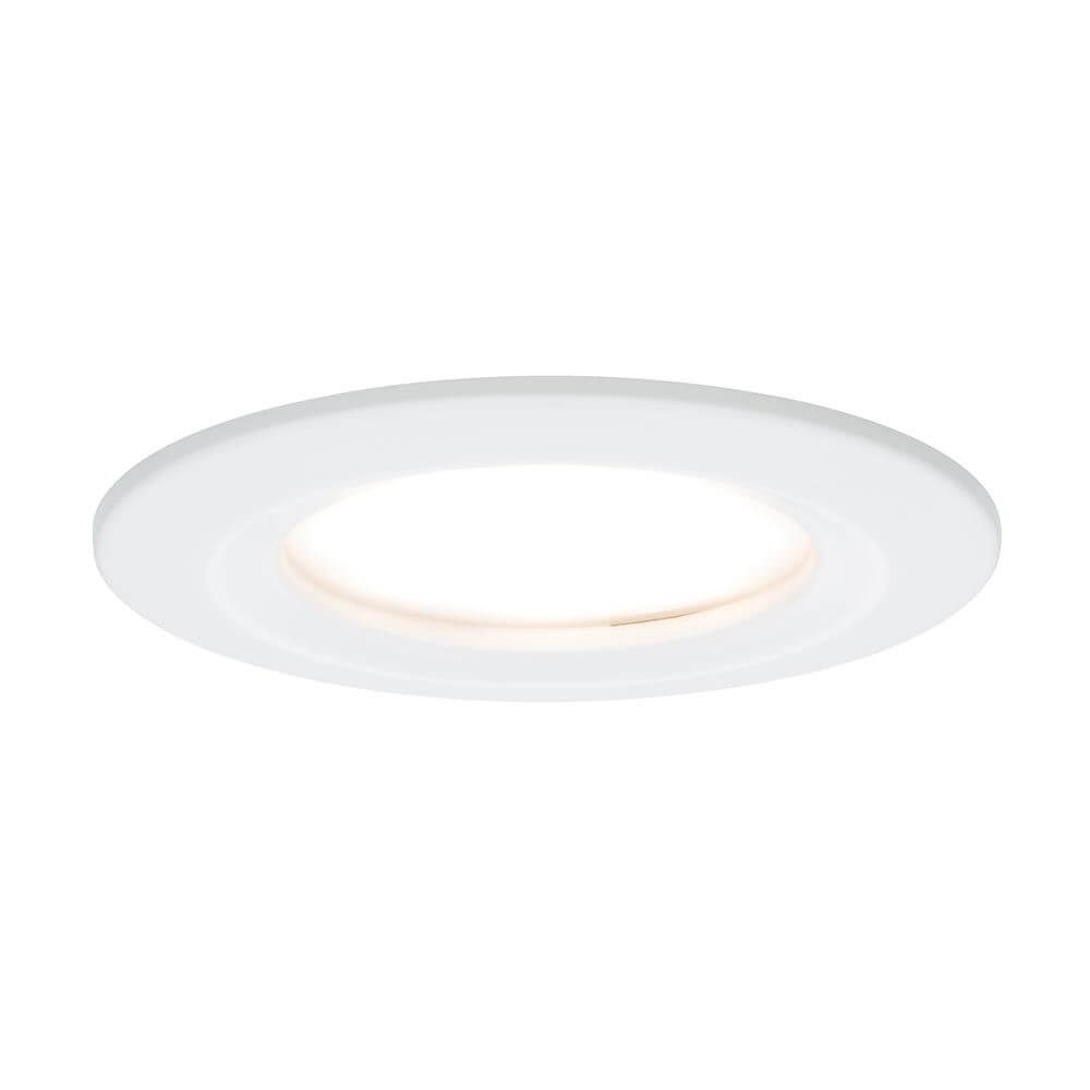 Set of 3 LED recessed lights Coin Slim IP44 round 6.8W White Dimmable ...