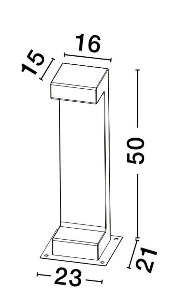 Aran LED outdoor pathway light 3000K gray IP65 – skapetze®