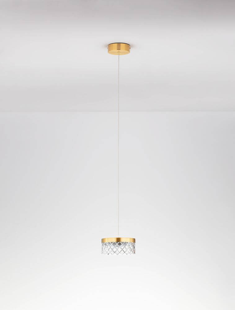 Bion LED Pendelleuchte Ø 15cm 3000K Gold