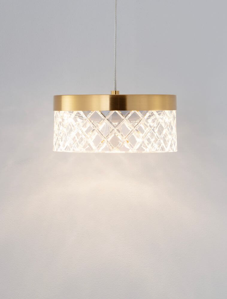 Bion LED Pendelleuchte Ø 15cm 3000K Gold – Modernes Design | skapetze®