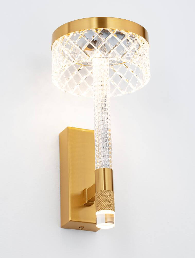 Bion LED wall light Ø 14.8cm 3000K Gold – skapetze®