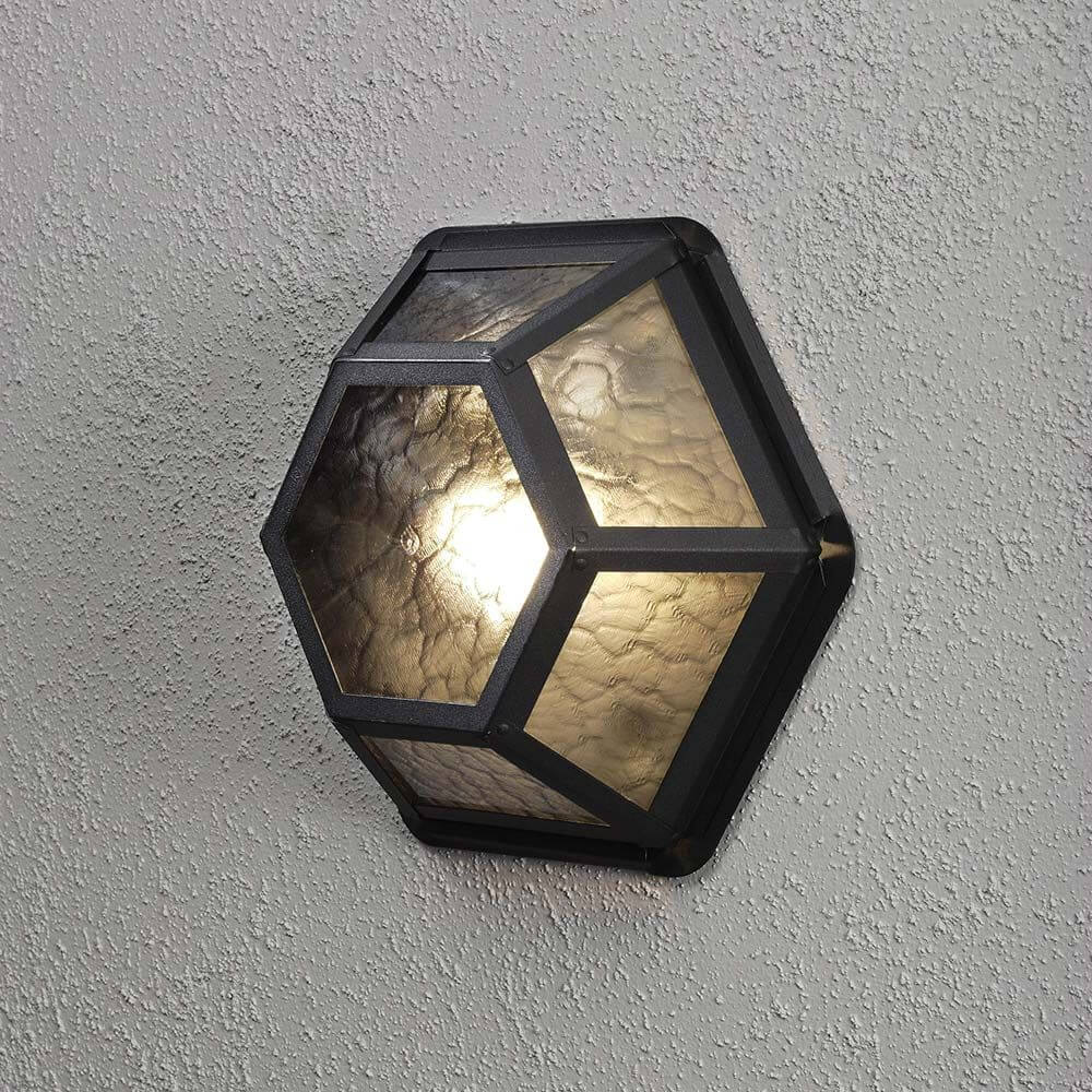 Castor exterior wall and ceiling lamp black, buy smoke-colored acrylic ...