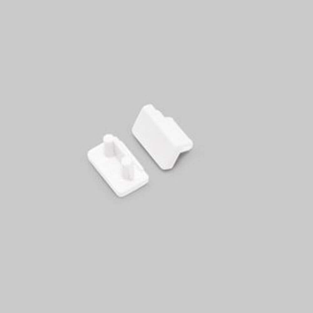 Buy 2 SET end caps' set for construction profile Mini Type A white ...