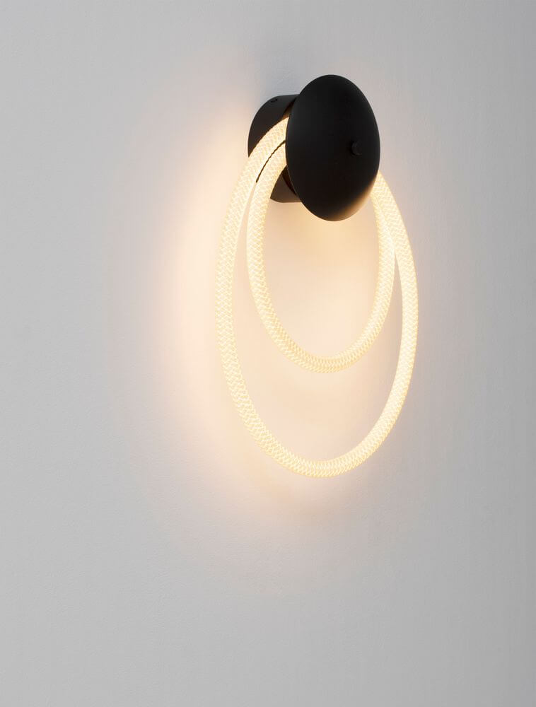 Ilane LED Wandleuchte Rund 3000K Schwarz – Stylisch und Modern