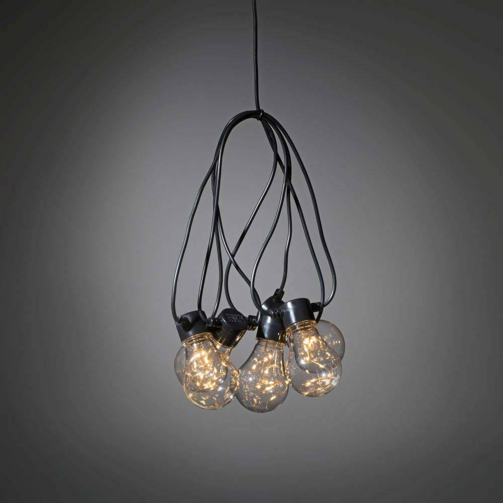 LED drops of beer garden chain clear 50 diodes amber ip44 buy online ...