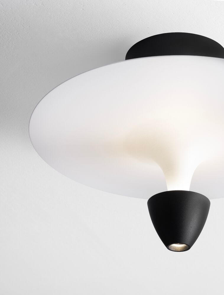 Luet LED Deckenleuchte 3000K Schwarz, Weiß | skapetze®
