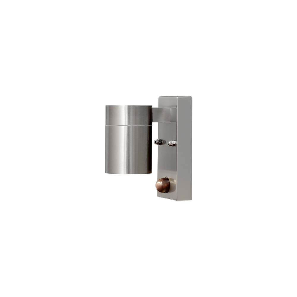 Modena sensor external wall lamp stainless steel, clear glass ...