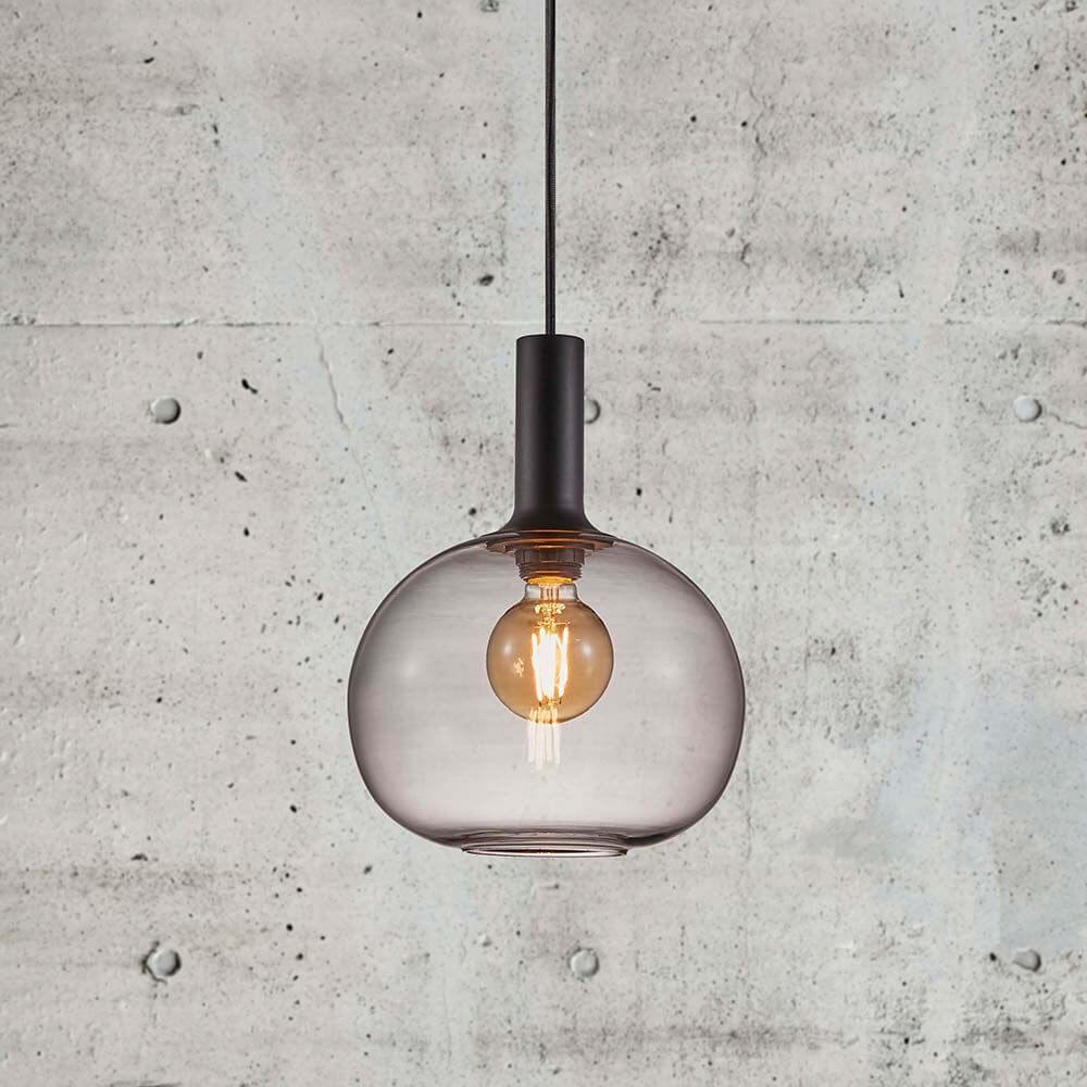 Hanging lamp Alton 25 black, buy smoke colors online
