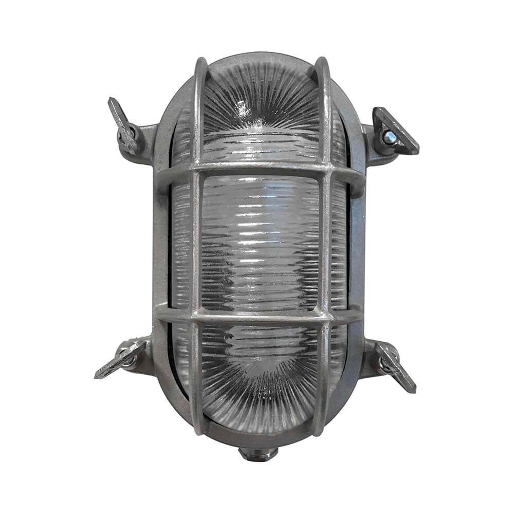 Schiffs-Wandleuchte Helford IP64 Nickel, Glas online kaufen | skapetze®