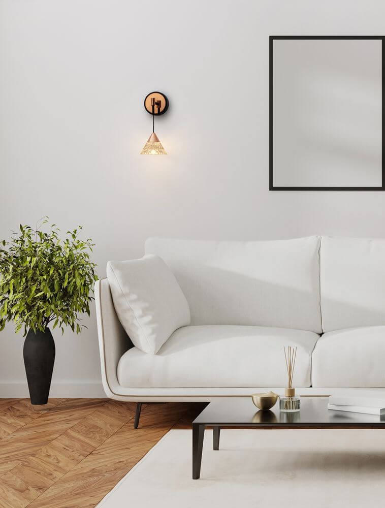 Paluz LED Wandleuchte 3000K Schwarz, Roségold | skapetze®