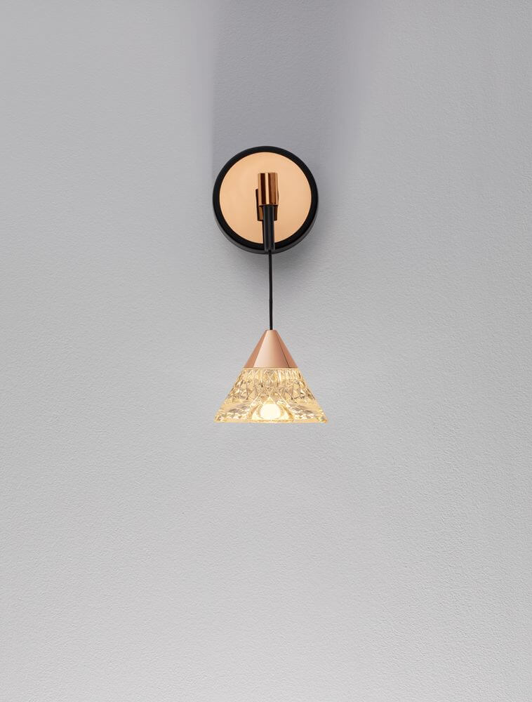Paluz LED Wandleuchte 3000K Schwarz, Roségold | skapetze®