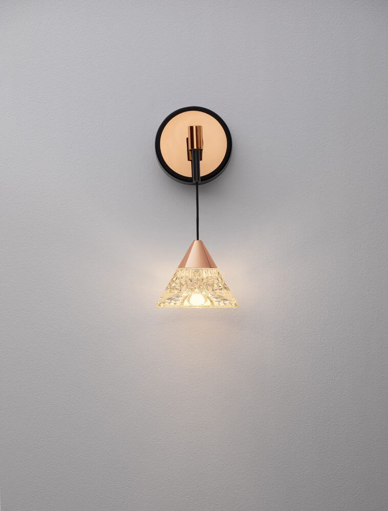 Paluz LED Wandleuchte 3000K Schwarz, Roségold | skapetze®