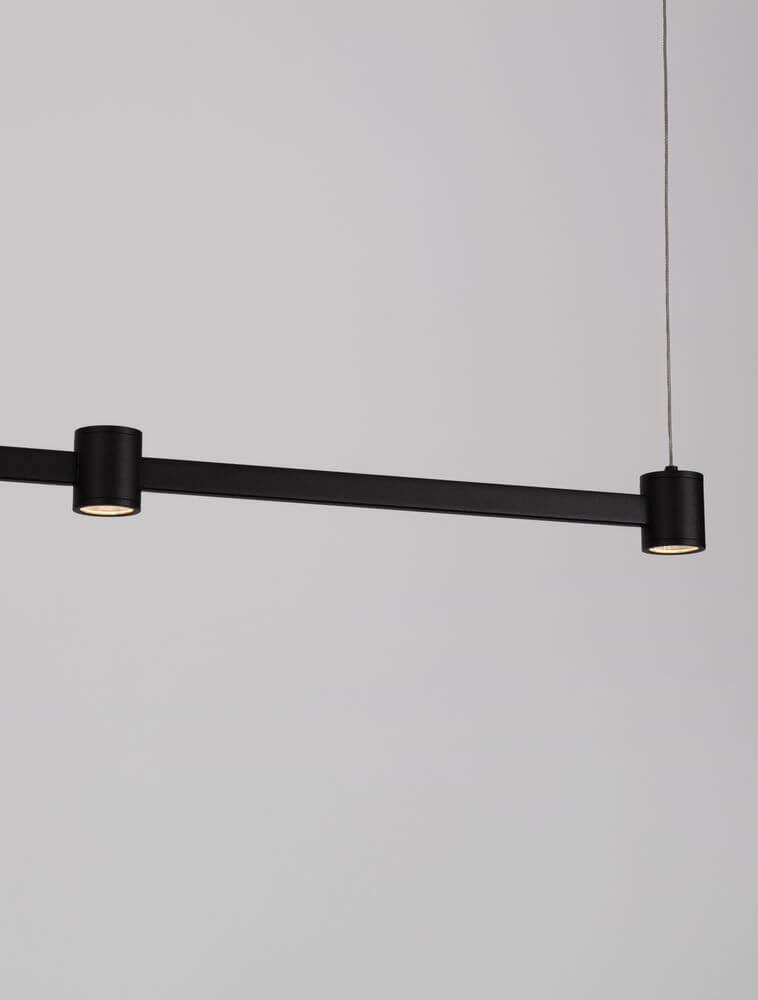 Puize LED Pendelleuchte 4-flammig Schwarz – 3000K