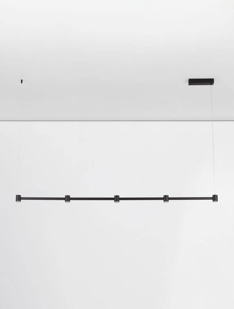 Puize LED Pendelleuchte 5-flammig 3000K Schwarz | skapetze®