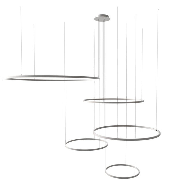 LED 5er-Ring Hängeleuchten Kombination Exzentrisch | skapetze® - Licht ...